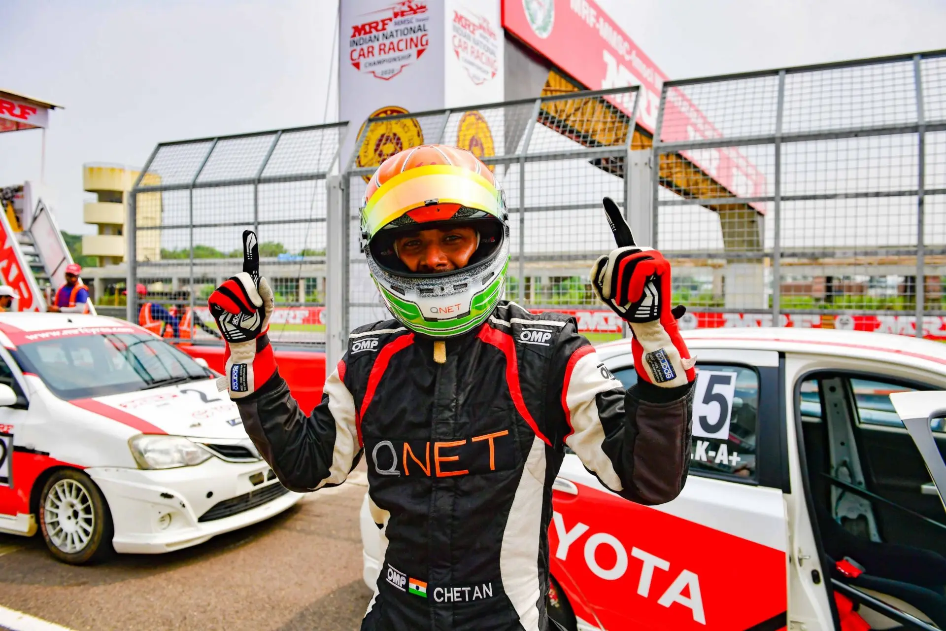 QNET’s Chetan Korada Wins MRF Saloon Series 2020 Debut Race | QNET
