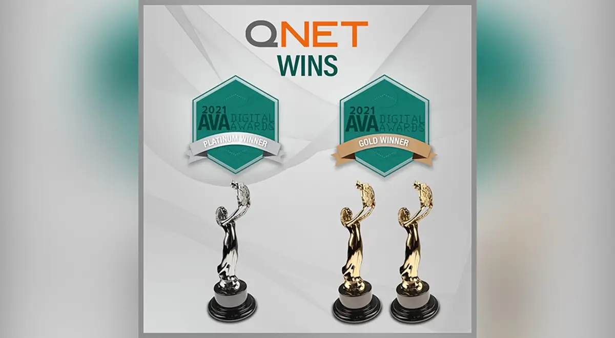 QNET Wins Four Trophies and One Honourable Mention At The 2021 AVA Digital Awards | QNET